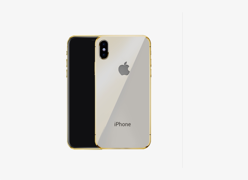 24k Gold Plated Frame Iphone X - Iphone - Free Transparent PNG Download ...