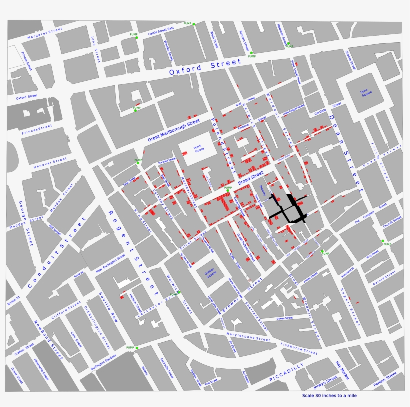John Snow Cholera Map - Art - Free Transparent PNG Download - PNGkey