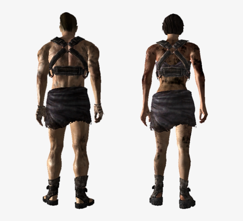 Worn Slave Outfit Back - Enclave Fallout 4 - Free Transparent PNG ...