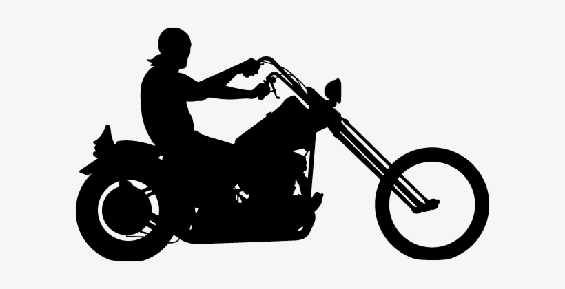 Chopper Motorcycle Silhouette - Free Transparent PNG Download - PNGkey