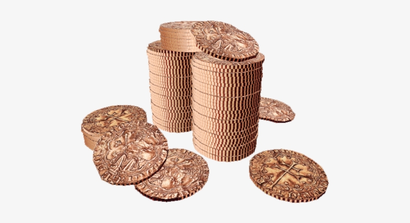 Pile Of Bronze Coins - Bronze - Free Transparent PNG Download - PNGkey