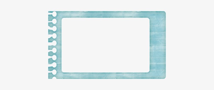 Blue Notebook Paper Frame - Parallel - Free Transparent PNG Download ...