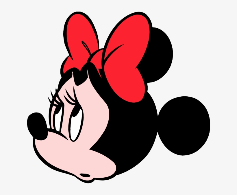 Minnie Mouse Head Clip Art Clipart Panda - Minnie Mouse Side Profile ...