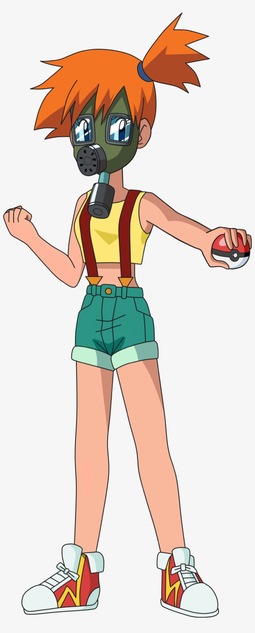 Misty Pokemon Gas Mask - Free Transparent PNG Download - PNGkey