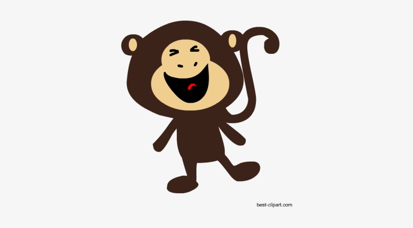 Laughing Monkey, Free Clip Art Image - Cartoon - Free Transparent PNG ...