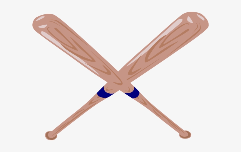 Cartoon Baseball Bat Crossed Baseball Bat Clip Art - Cartoon Baseball ...
