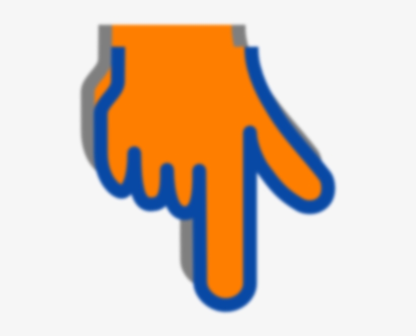 Pointing Finger- Orange Svg Clip Arts 516 X 595 Px - Free Transparent ...