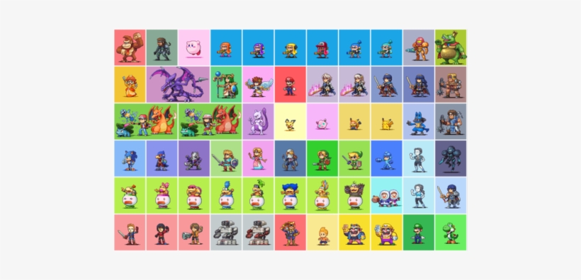 My Entire Set Of Smash Sprites Since The Direct Still - Cartoon - Free ...