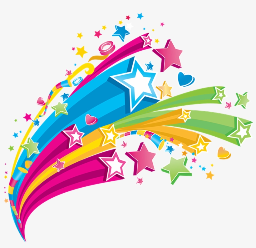 Estrellas 3d Png Banner - Colorful Stars - Free Transparent PNG ...