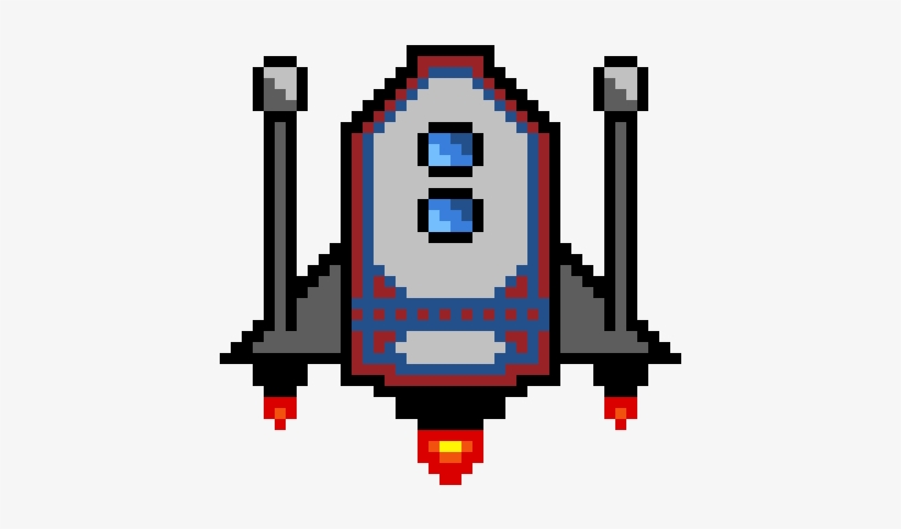 Image Result For Spaceship Pixel Art - Pixel Art Space Ship - Free ...
