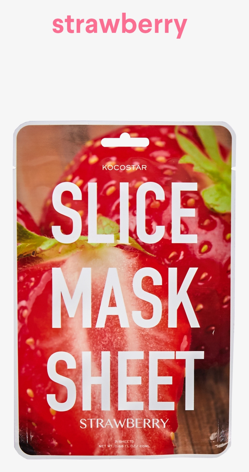 Slice Mask Sheet Strawberry - Free Transparent PNG Download - PNGkey