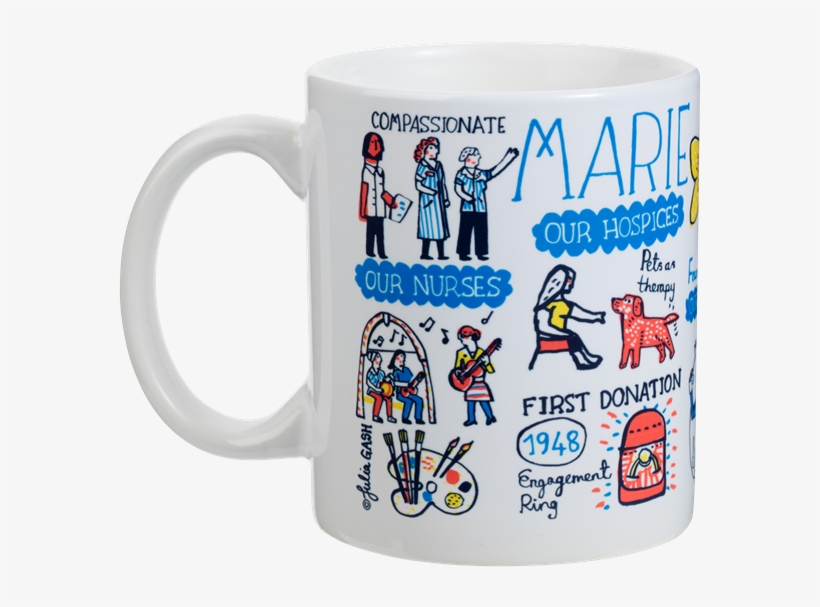 Marie Curie Ceramic Mug By Julia Gash - Ceramic - Free Transparent PNG ...