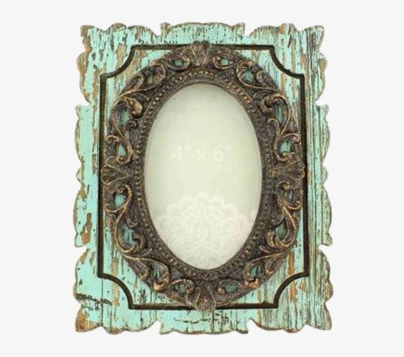 Western Moments Photo Frame 4 X 6 Antique Oval Turquoise - Free ...