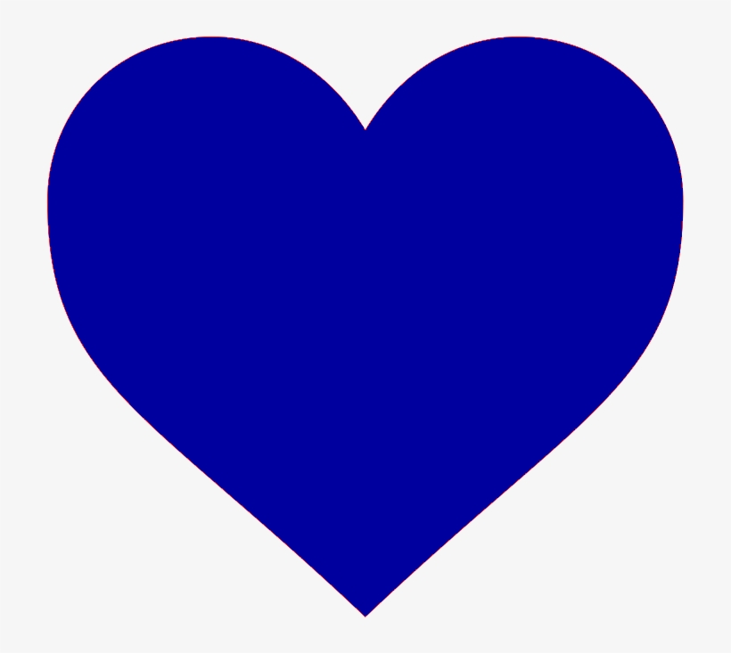 Heart Bleu - Navy Blue Heart Clipart - Free Transparent PNG Download ...