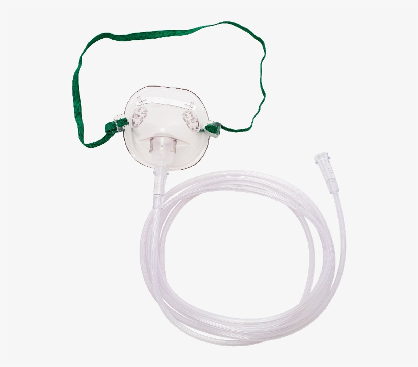 Paediatric Oxygen Mask With 210cm Tubing - Hose - Free Transparent PNG ...