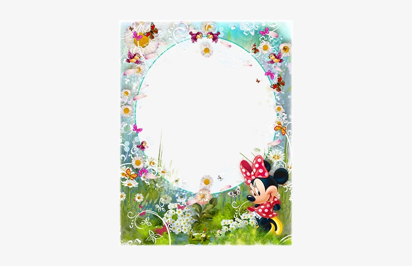 Minnie Mouse And Chamomiles - Frames Minnie - Free Transparent PNG ...