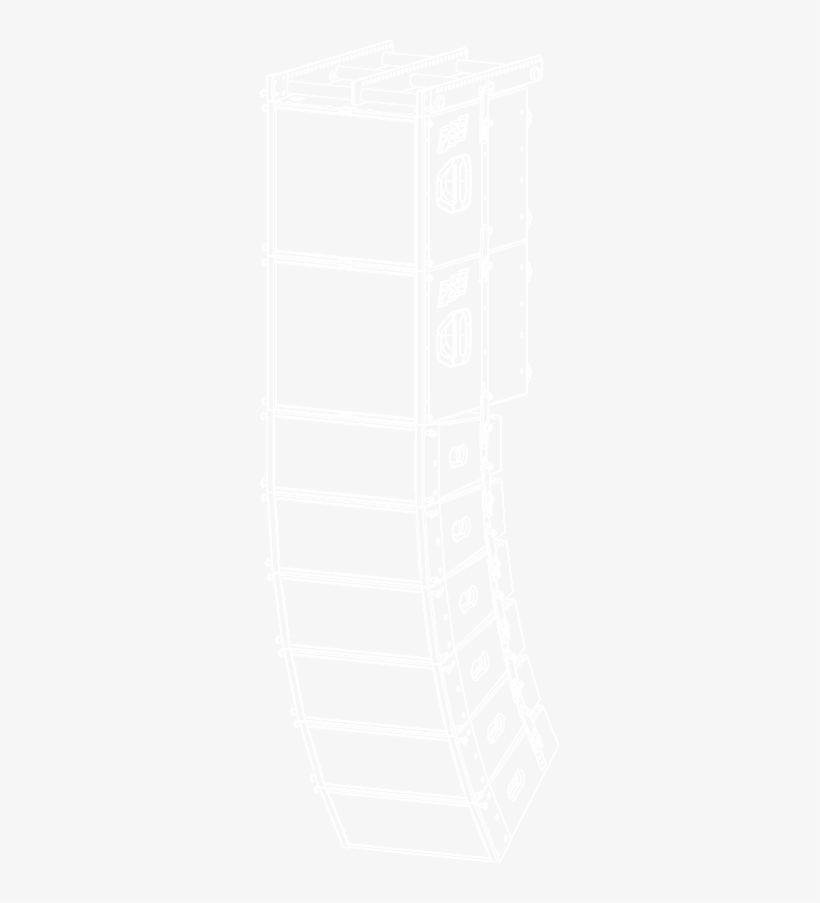 Linearray Vector-8 - Vector Line Array Speaker - Free Transparent PNG ...