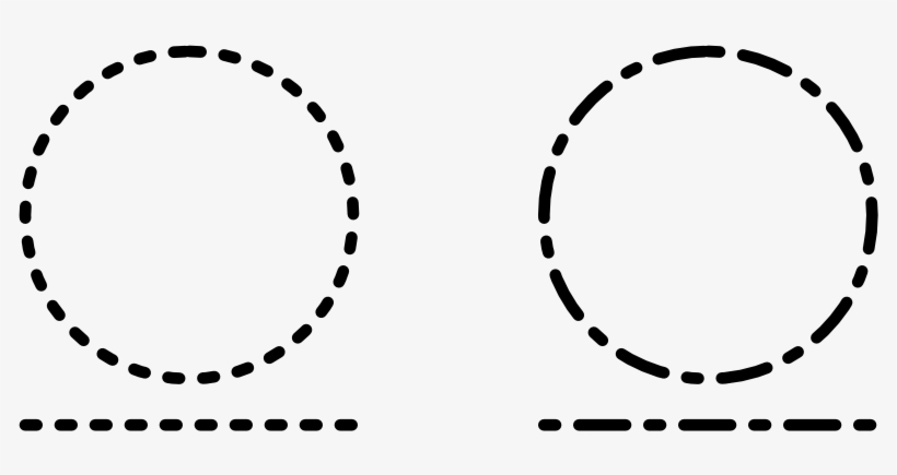 Dash Line Style Pattern - Dash Line Circle - Free Transparent PNG ...