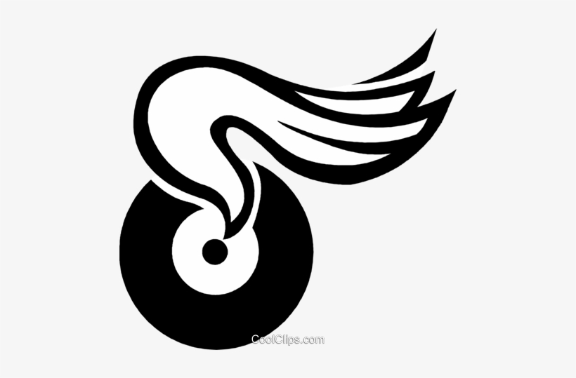 Wheel With Wings Royalty Free Vector Clip Art Illustration - Roda Com ...