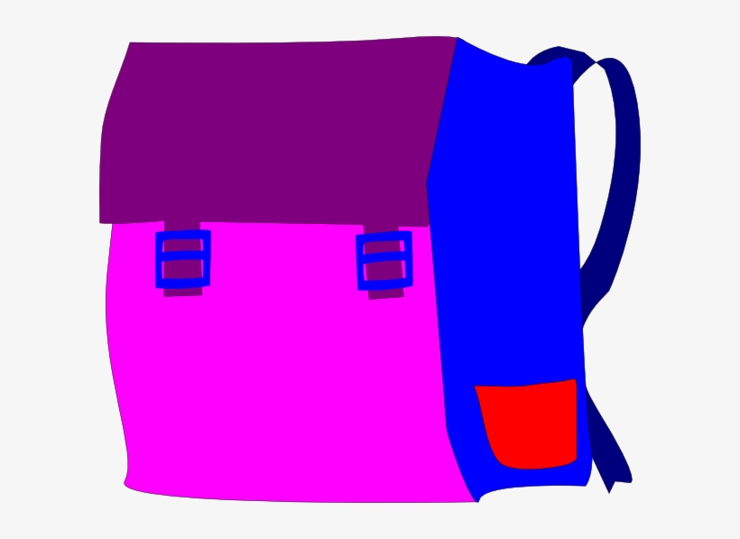 Pink And Purple Backpack Svg Clip Arts 600 X 517 Px - Free Transparent ...