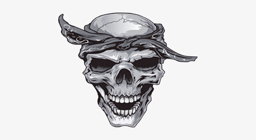 Skull-098 - Gangster Skull Tattoos Designs - Free Transparent PNG ...