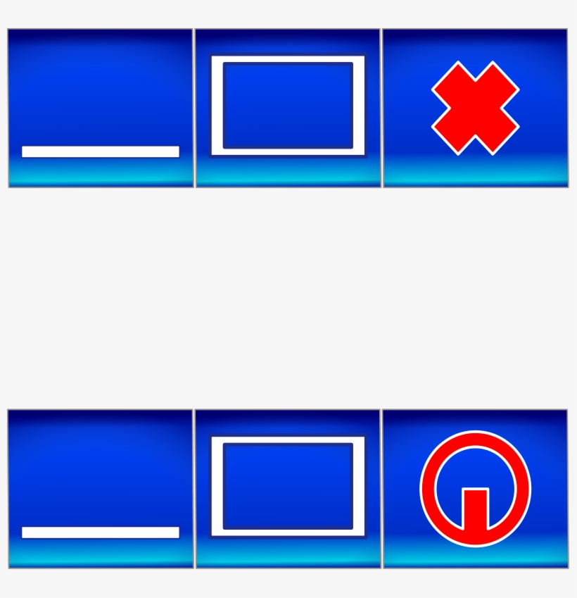 Glossy Button Blank Blue Starburst Clip Art Download - Title Bar Icons ...