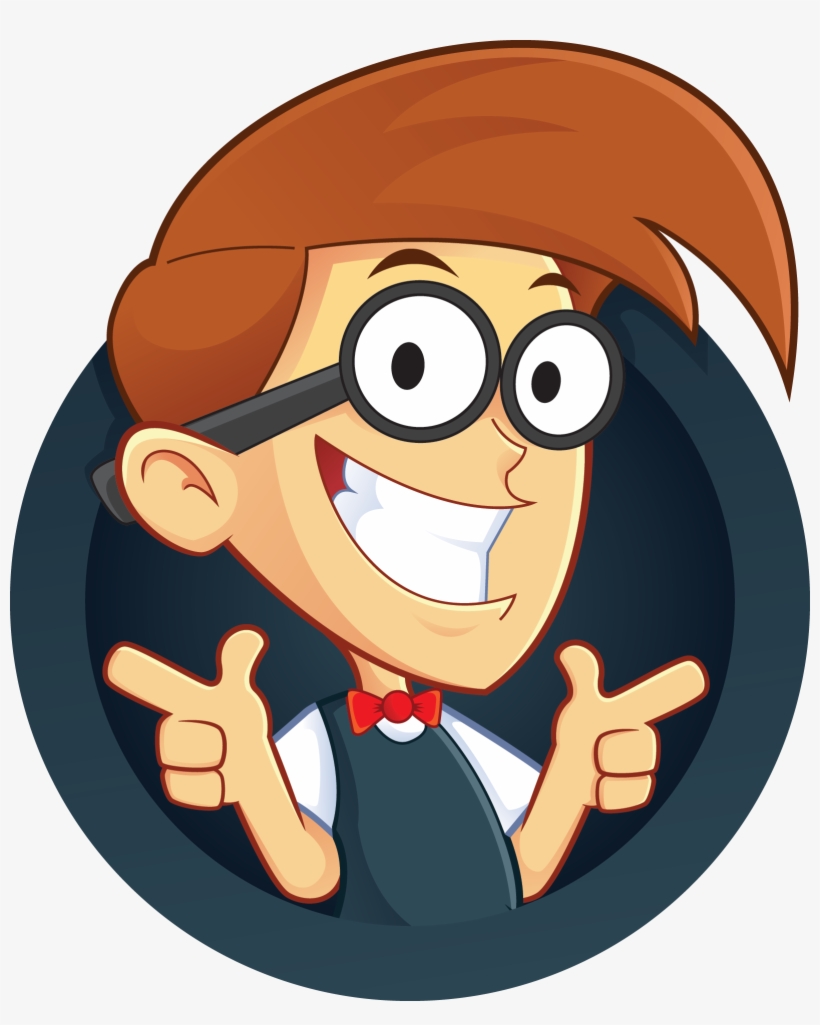 Free Nerd Geek With Two Gun Finger Gesture People High - Simple Logic ...