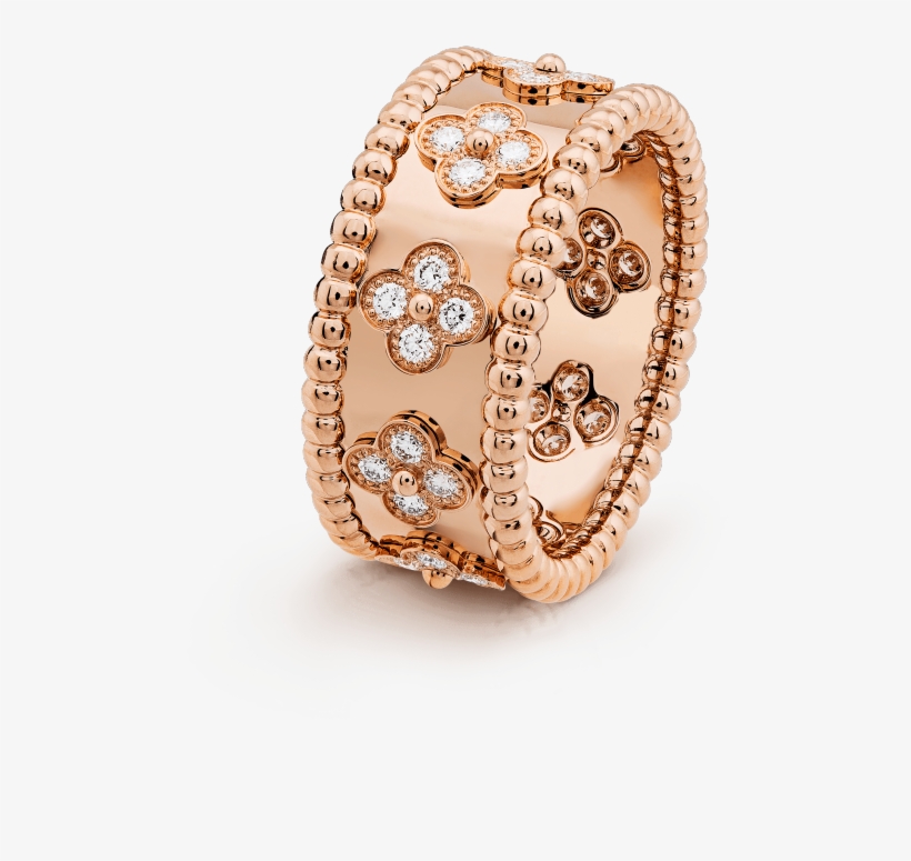 Perlée Clovers Ring, Small Model, - Van Cleef Ring Perlee - Free ...