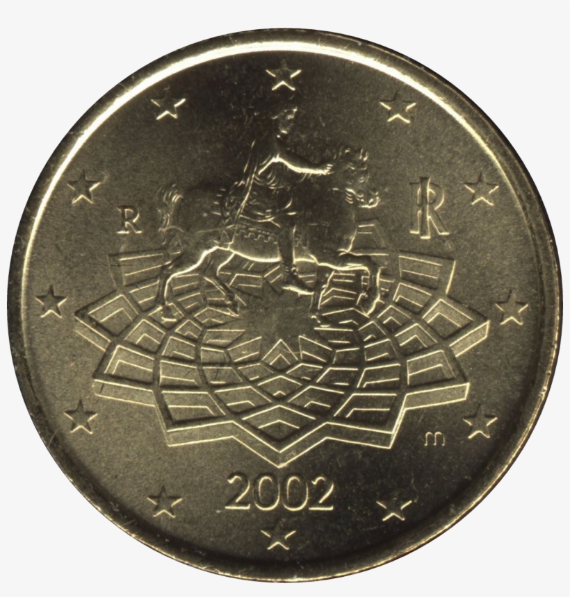 Italy 50 Eurocent Nat - Coin Orientation - Free Transparent PNG ...