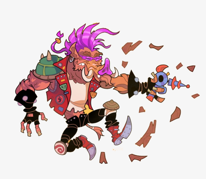 Clipart Freeuse Krang Bebop And Rocksteady - Anime Graffiti Png - Free ...