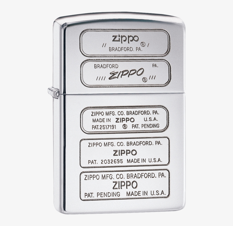 #28381 Zippo Bottom Stamp Des - Zippo Bottom Stamps High Polish Chrome ...
