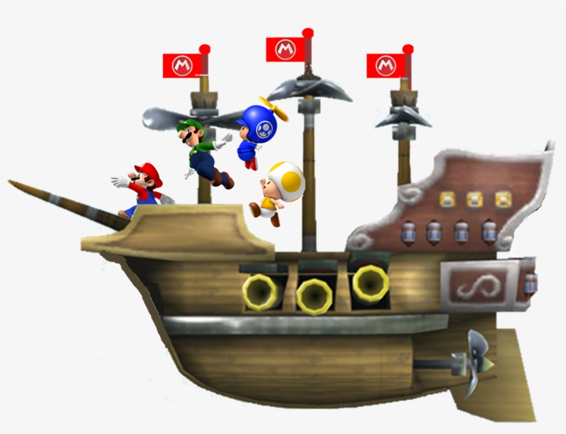 Mario Airship - Airship Mario - Free Transparent PNG Download - PNGkey