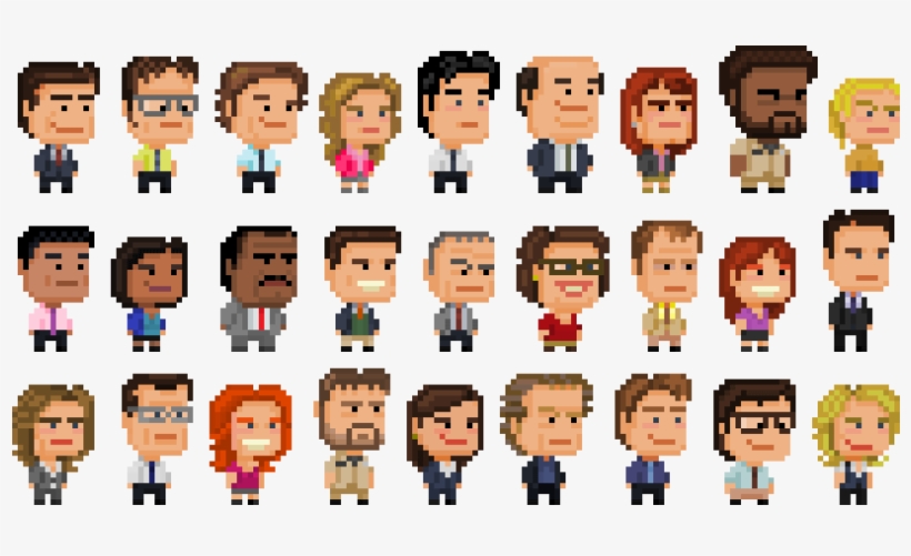 The Office Pixel Art - Office Pixel Art - Free Transparent PNG Download ...