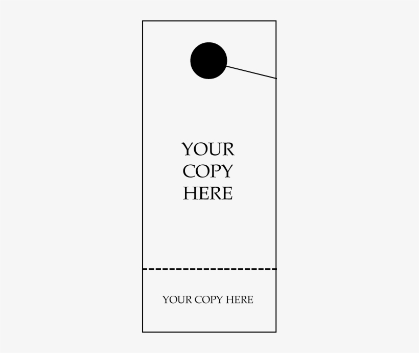 Custom Designed Hang Tag With Perforated Stub - Printable Car Hanging ...