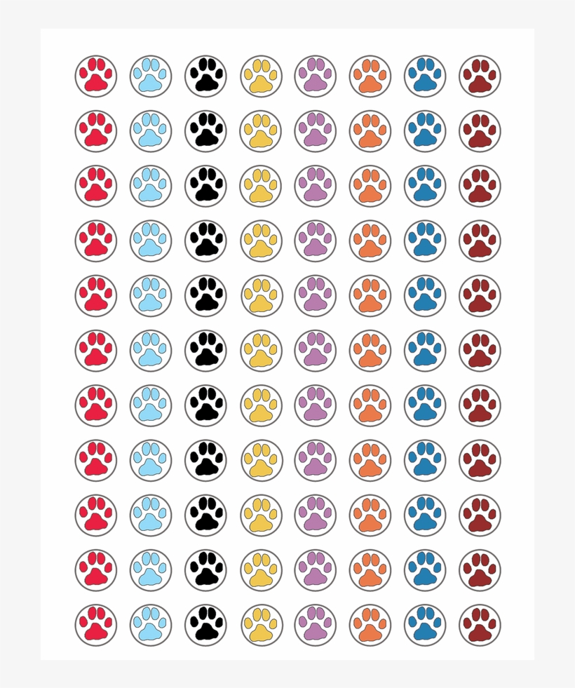 Puppy Paw Prints Mini Stickers From Mary Engelbreit - Teacher Created ...