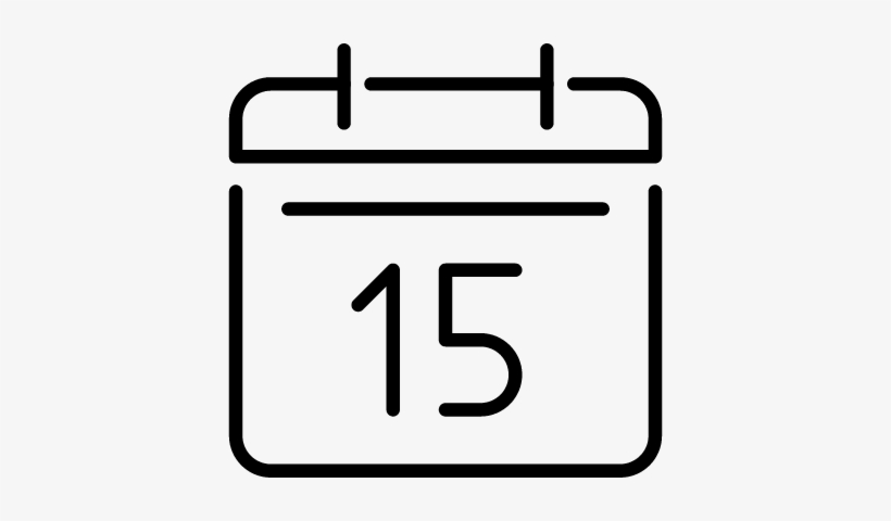 Day 15 On Calendar Vector - Calendar 15 Icon Png - Free Transparent PNG ...