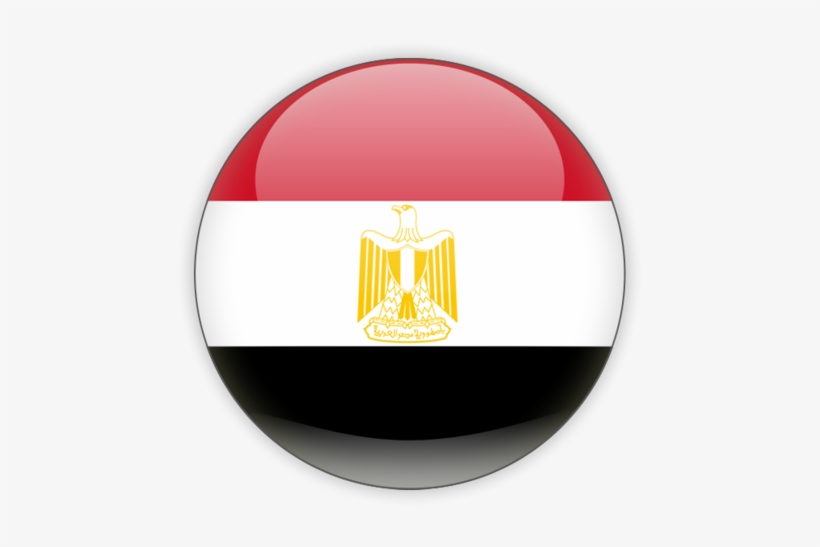 Illustration Of Flag Of Egypt - Egypt Round Flag Png - Free Transparent ...