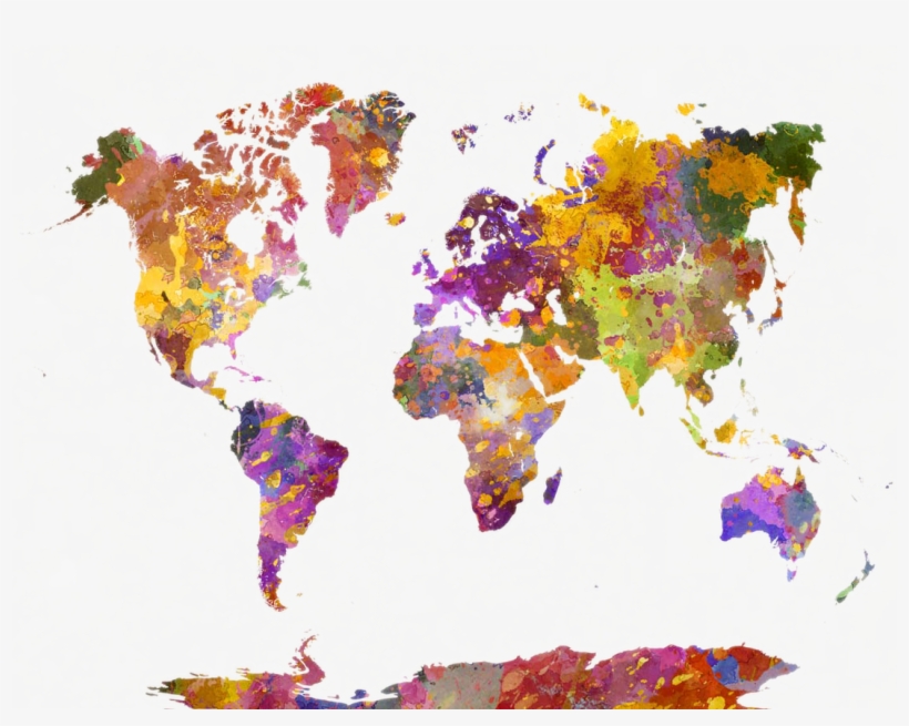 Transparent Maps Watercolor - Free Transparent PNG Download - PNGkey