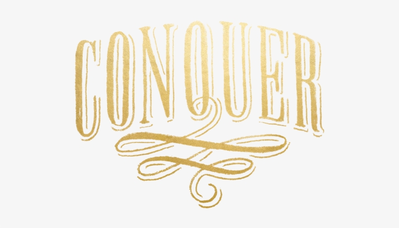 Conquer - Calligraphy - Free Transparent PNG Download - PNGkey