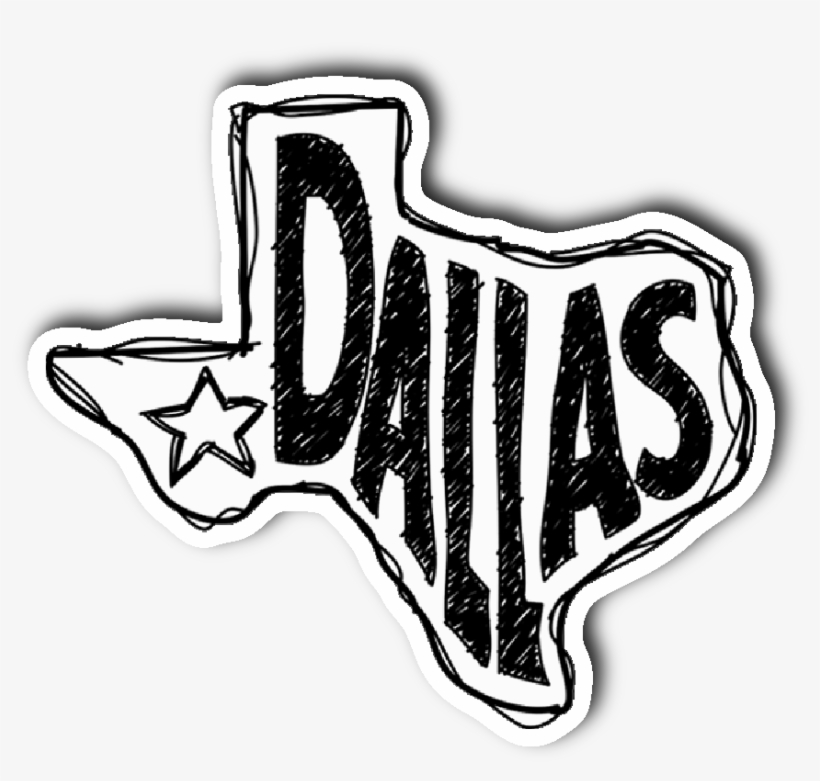 Dallas Drawing Sticker - Dallas - Free Transparent PNG Download - PNGkey