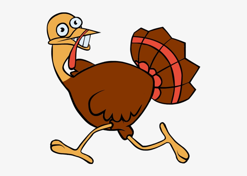 Running Turkey Png Clip Black And White Download - Turkey Running Clip ...
