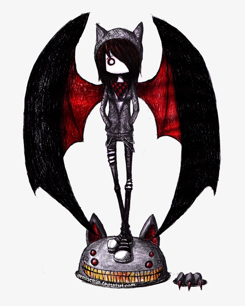 Drawn Emo Demon - Free Transparent PNG Download - PNGkey