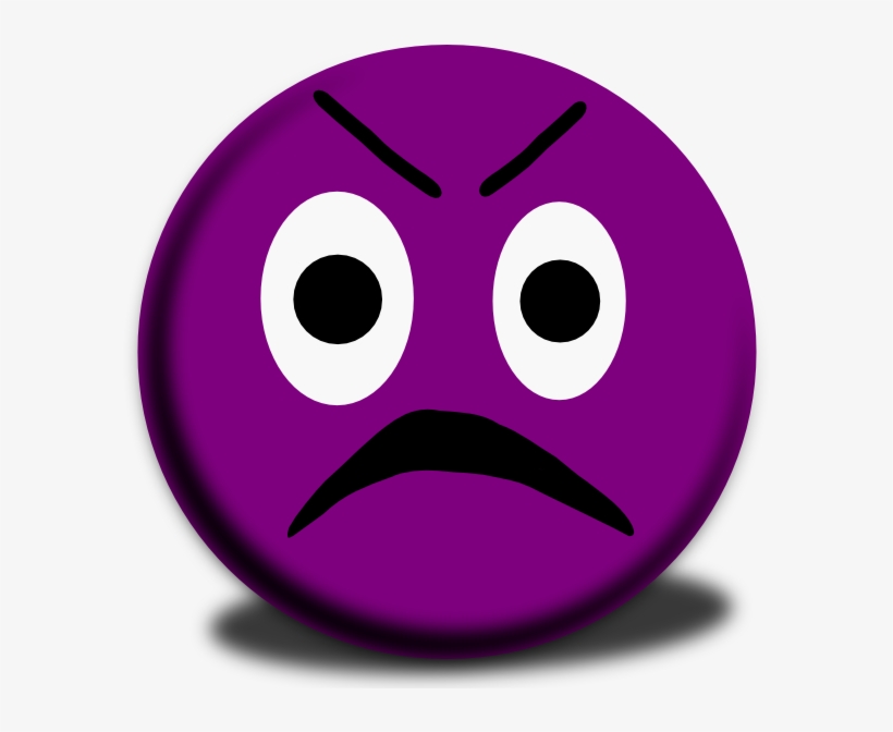 Purple Angry Face Emoji - Free Transparent PNG Download - PNGkey