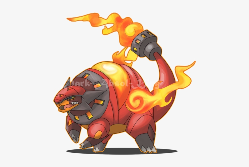 Fire Starter Generation Vii Stage 3 - Fire Armadillo Starter Fakemon ...