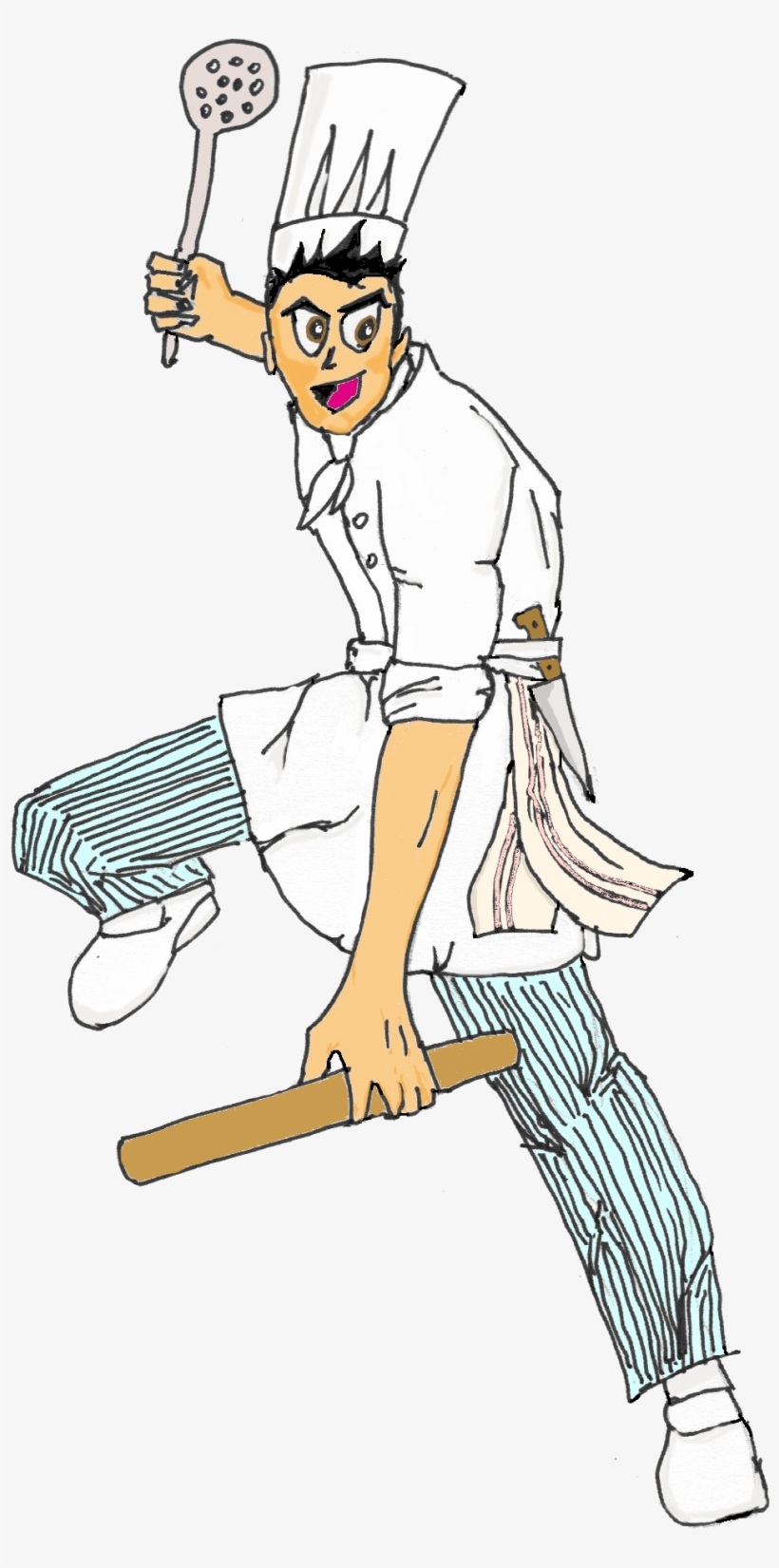 Chef Cuisinier Ninja - Cuisinier Manga Dessin - Free Transparent PNG ...
