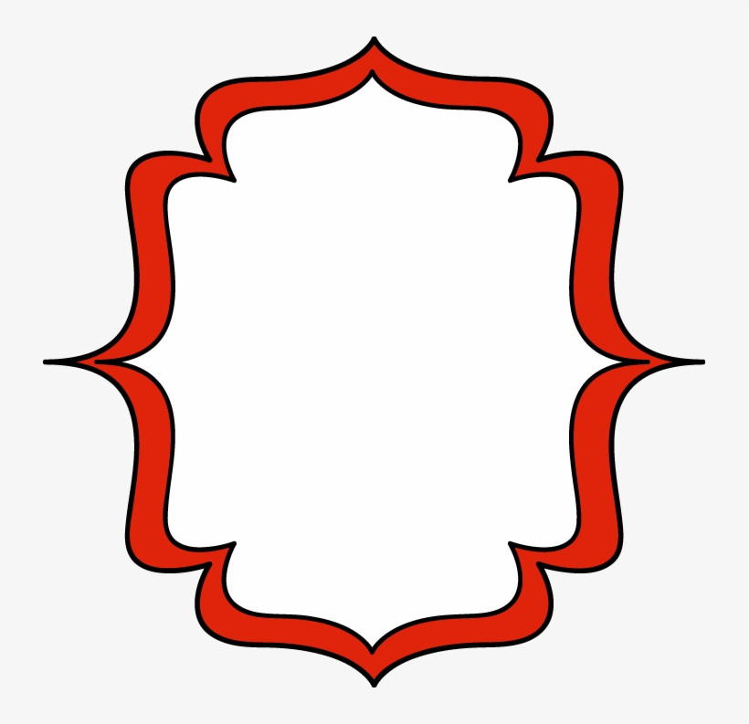 Red Double Bracket Frame - Bracket Frame Clipart Red - Free Transparent ...
