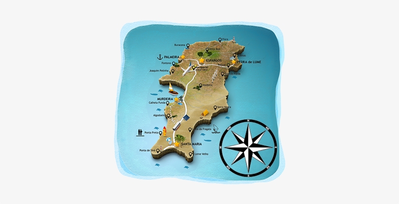Mapa Ilha Do Sal - Free Transparent PNG Download - PNGkey