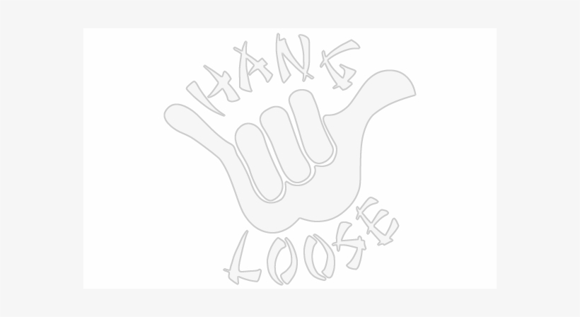 Hang Loose Symbol - Black And White Hang Loose - Free Transparent PNG ...