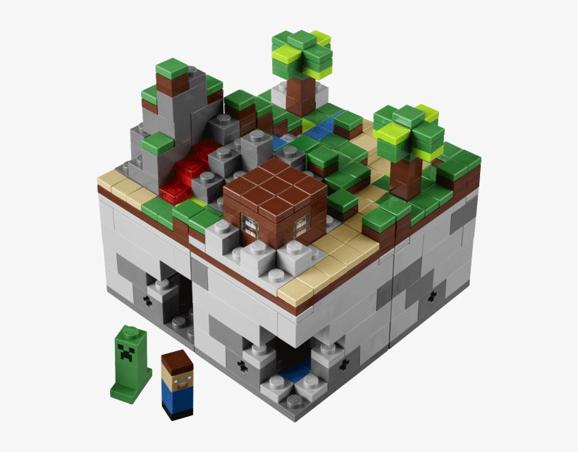 Lego Minecraft Model - Lego Minecraft Micro World - Free Transparent ...