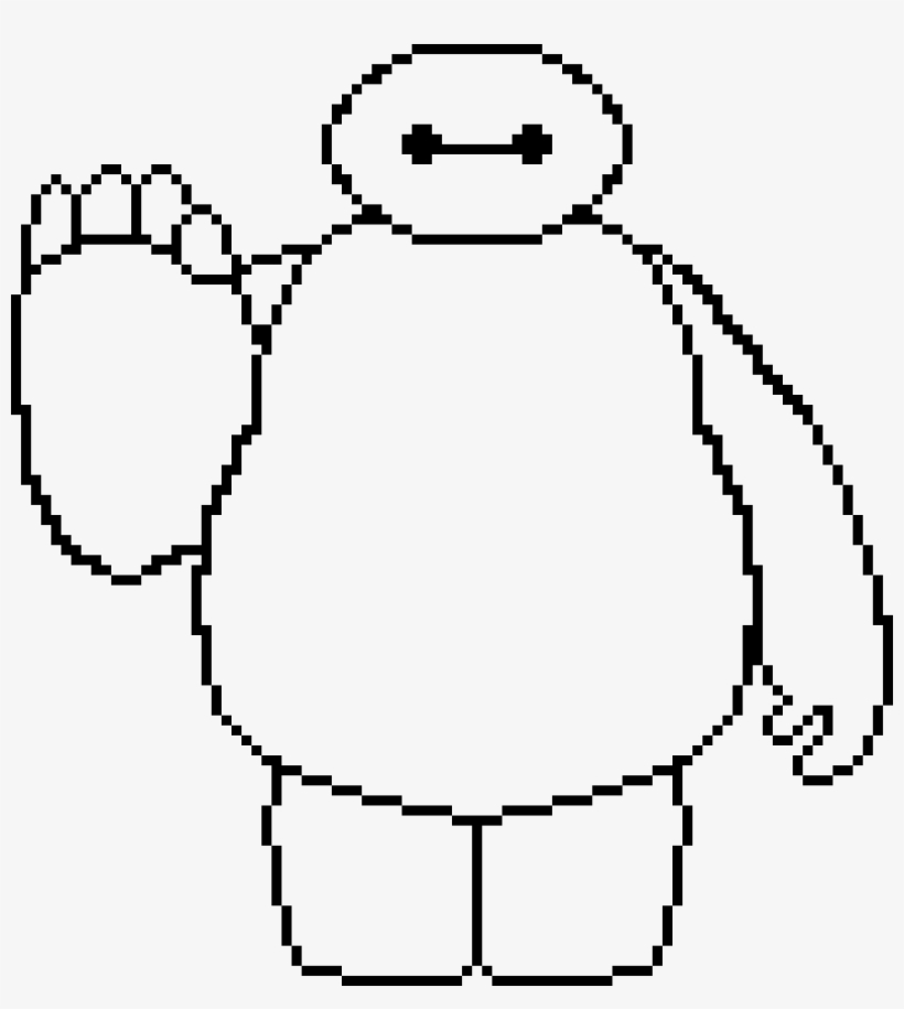 Baymax Pixel - Baymax Pixel Art - Free Transparent PNG Download - PNGkey